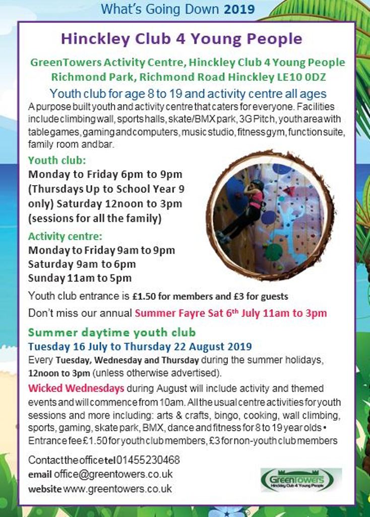 HCYP Summer Events 2019 | Greentowers